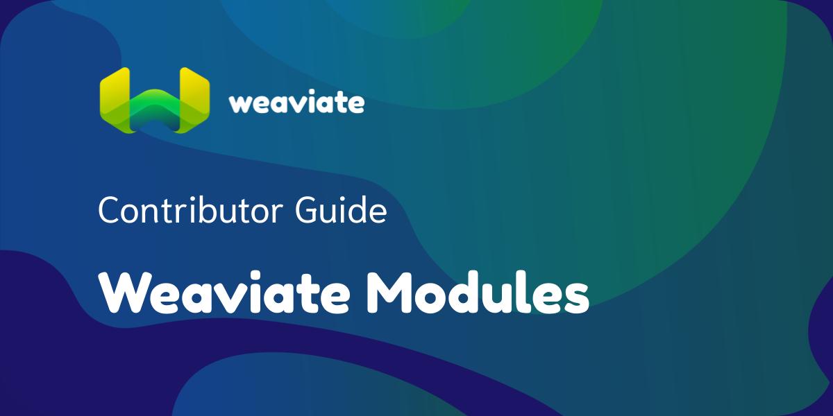 Module creation in a nutshell | Weaviate Documentation